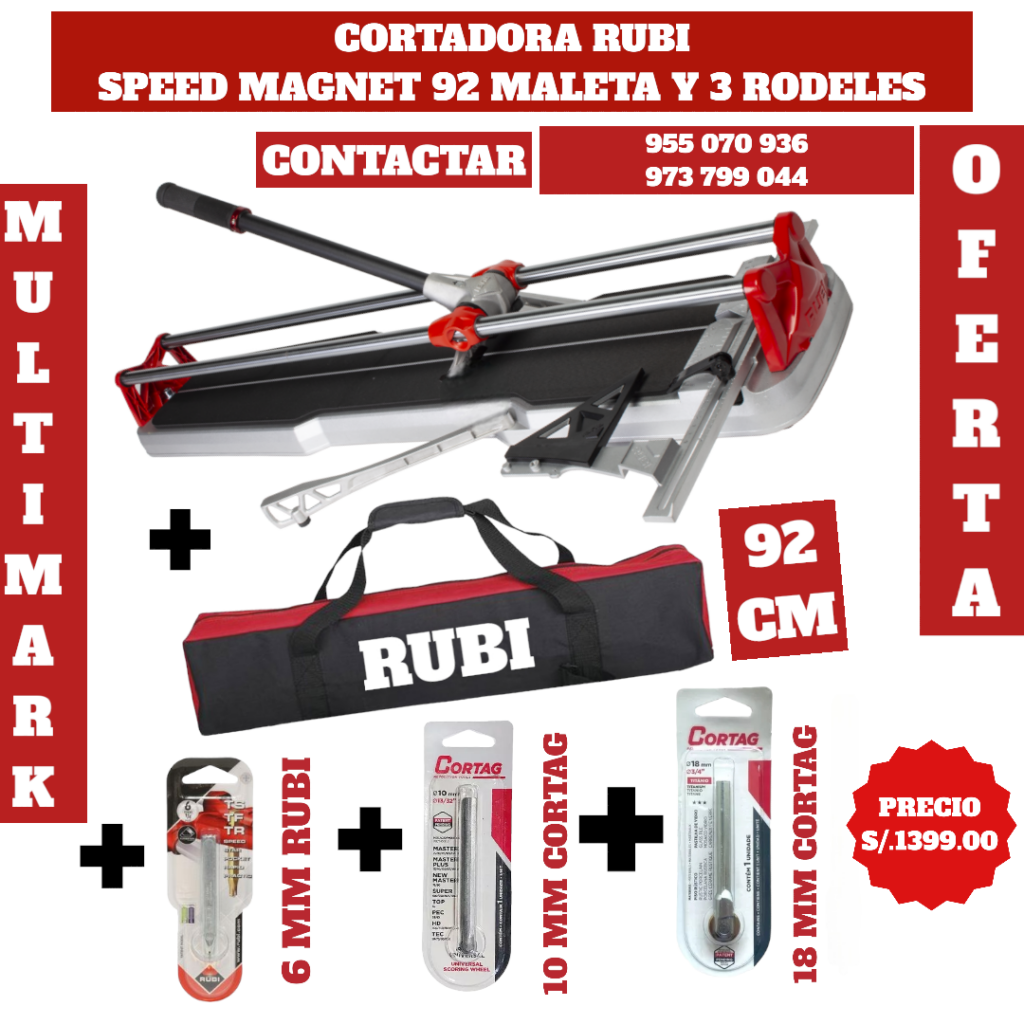 CORTADORA RUBI SPEED MAGNET 92 CM DE exibicion - Multimarkperu