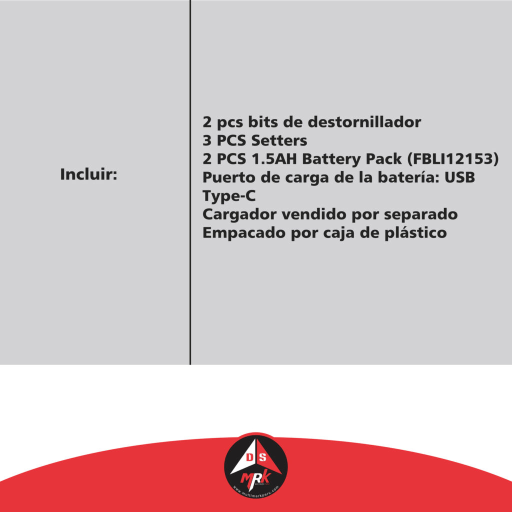 ATORNILLADOR INGCO 12V 2BATERIA 100Nm CIRLI12015 - Multimarkperu